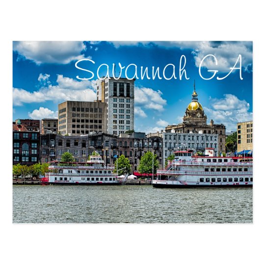 Savannah GA Postcard | Zazzle.com