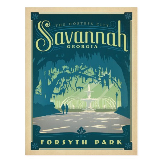 Savannah, GA Postcard | Zazzle.com