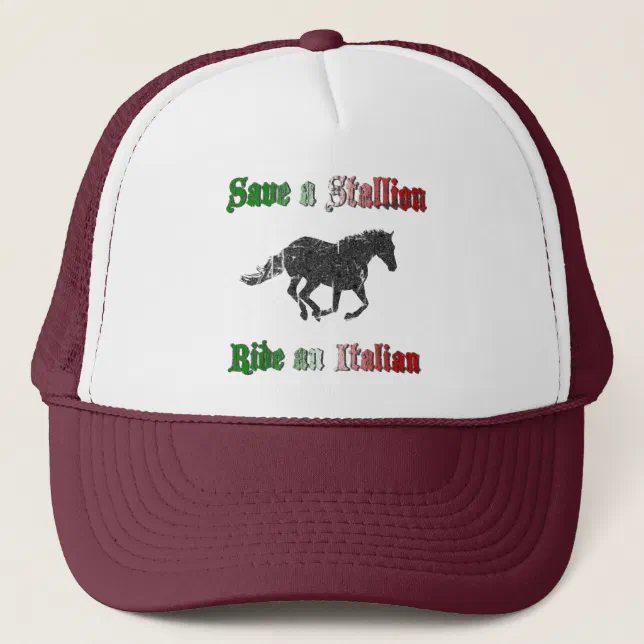 Save a Stallion Ride an Italian Hat | Zazzle