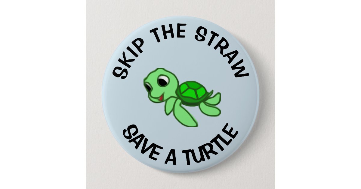 Save a turtle button | Zazzle