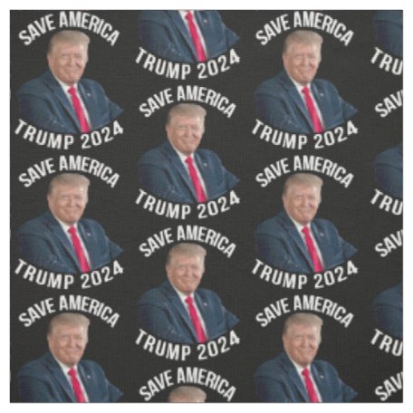 President funny Donald Trump of America. Pop art Fabric | Zazzle
