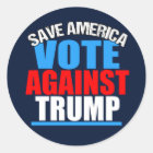 VOTE to save democracy and our republic Classic Round Sticker | Zazzle.com