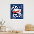 Save America's Postal Service Poster | Zazzle