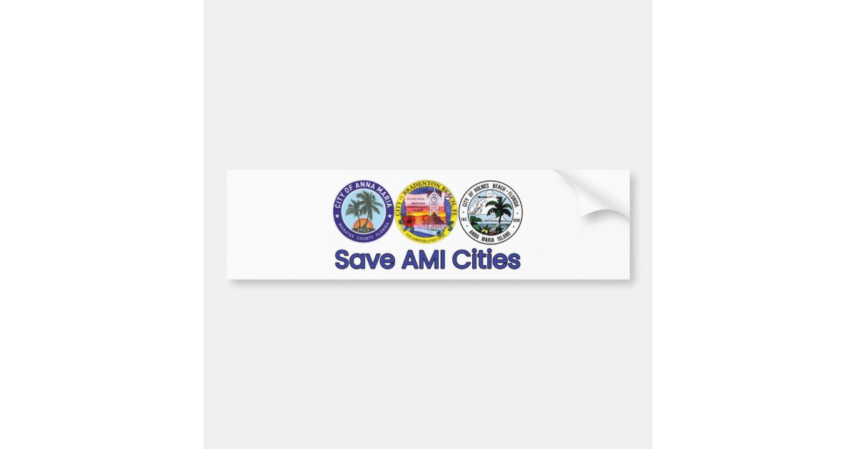 Save AMI Cities Bumper Sticker | Zazzle