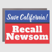 Save California Recall Newsom Car Magnet | Zazzle