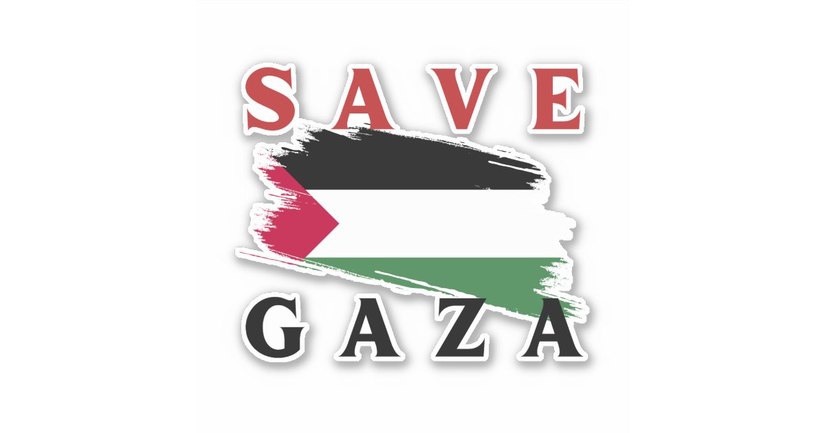 SAVE GAZA STICKER | Zazzle