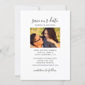 Save Our Date Modern Handwritten Script Photo Save The Date | Zazzle