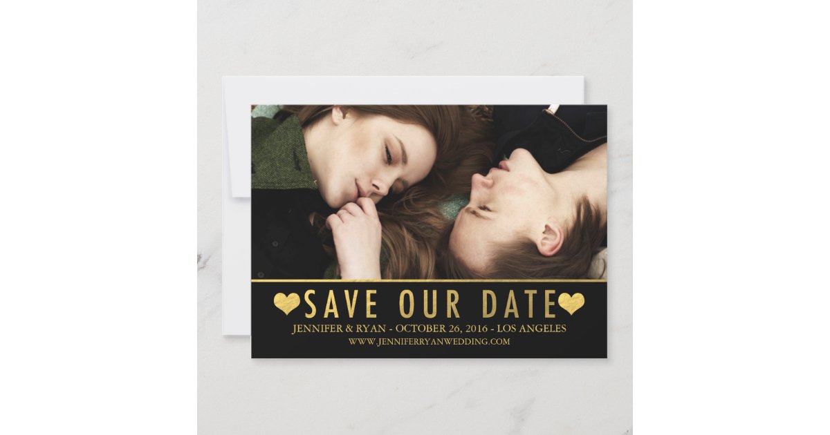 SAVE OUR DATE | SAVE THE DATE GOLD | Zazzle