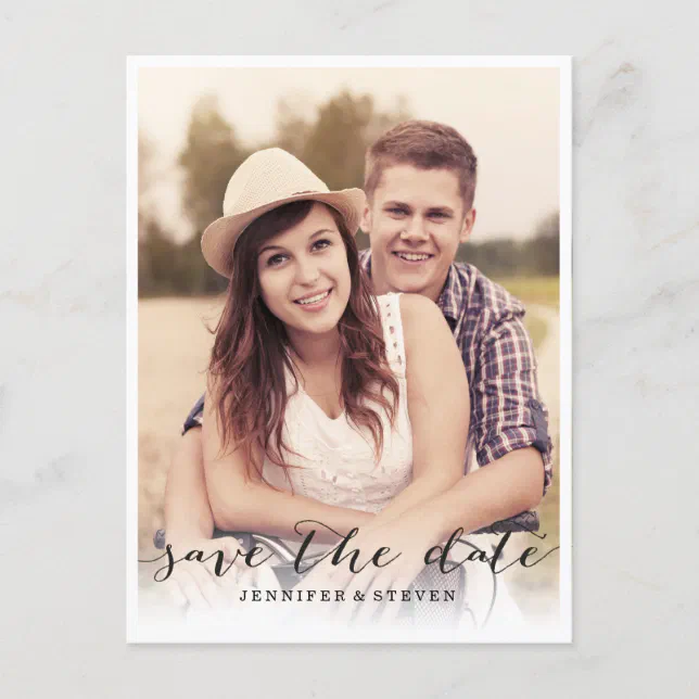 SAVE OUR DATE | SAVE THE DATE SCRIPT ANNOUNCEMENT | Zazzle