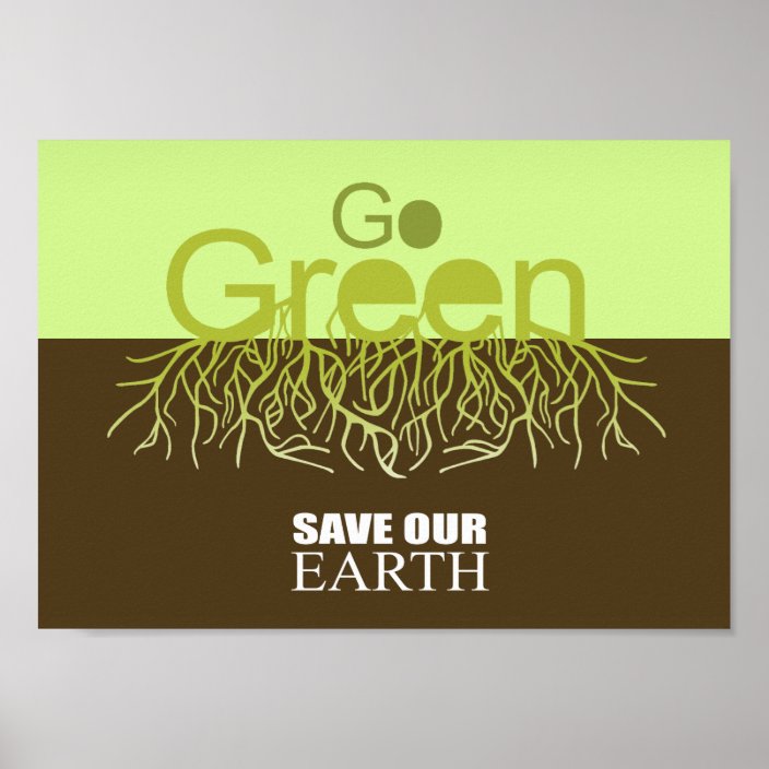 SAVE OUR EARTH POSTER | Zazzle.com