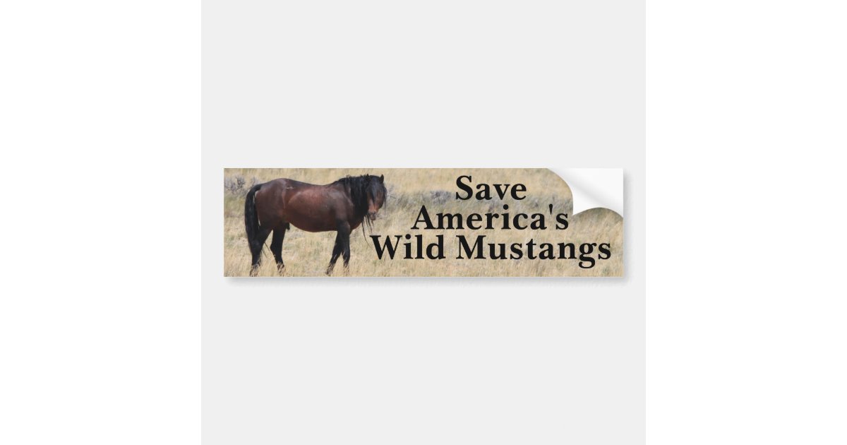 Save Our Mustangs Bumper Sticker | Zazzle