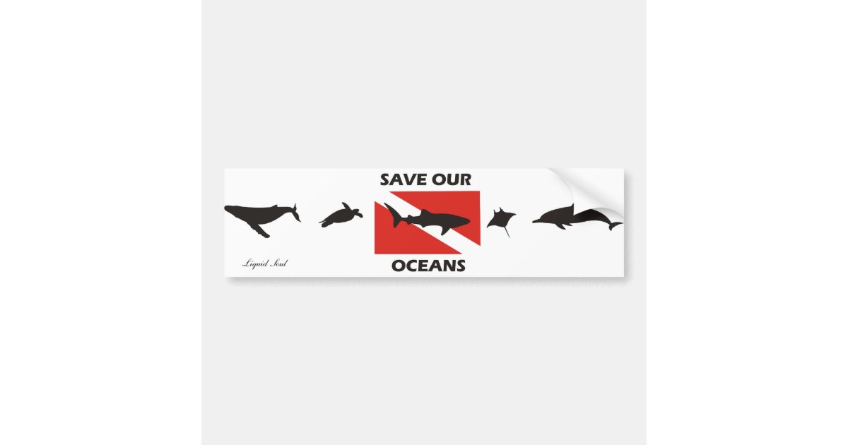 Save Our Oceans - Sticker | Zazzle