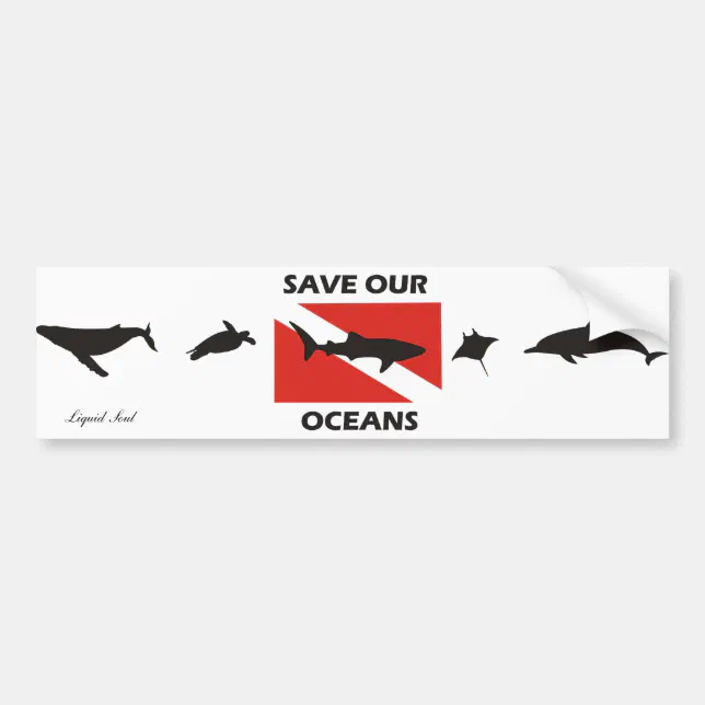 Save Our Oceans - Sticker | Zazzle