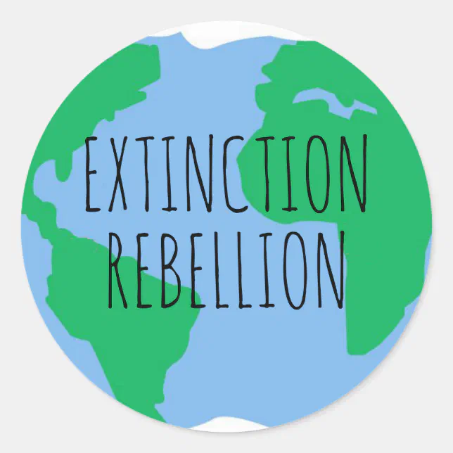 Save planet earth stickers | Extinction Rebellion | Zazzle