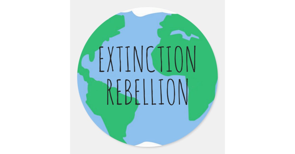 Save planet earth stickers | Extinction Rebellion | Zazzle