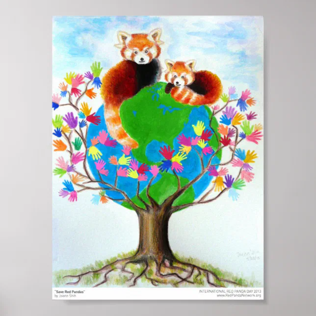 “Save Red Pandas” Print | Zazzle