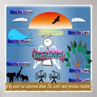 Save the Babies! Poster | Zazzle