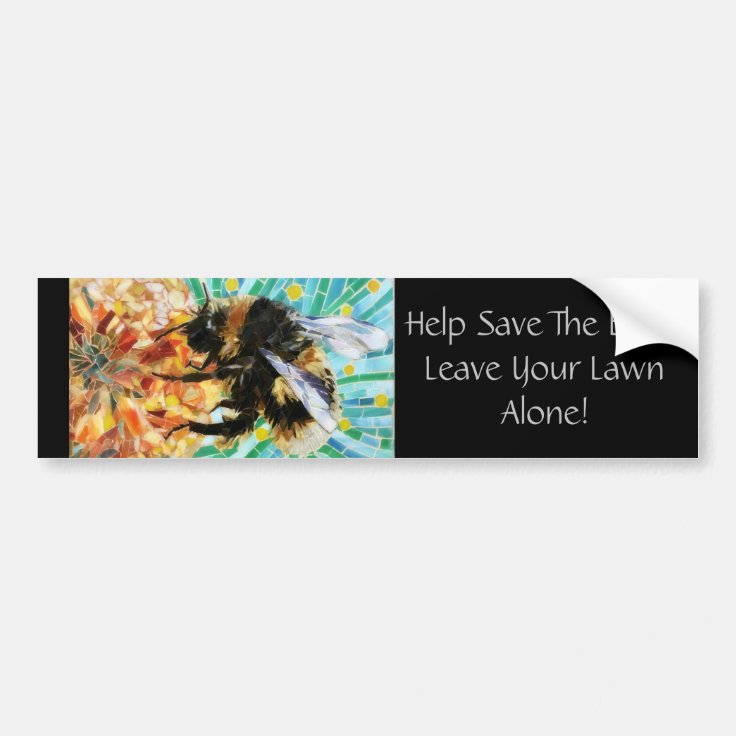 Save the Bees Car Decal Bumper Sticker | Zazzle