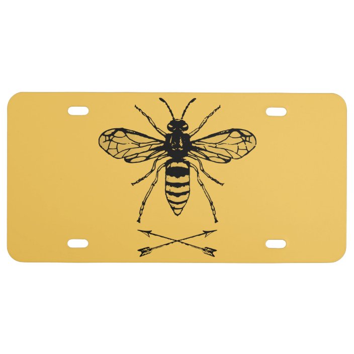 Save the bees license plate | Zazzle.com