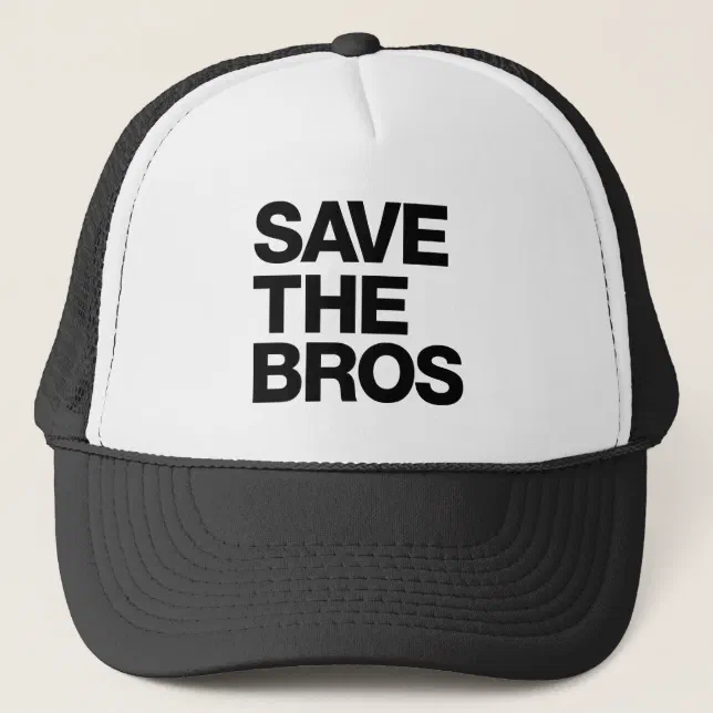 Save the Bros Hat - Black | Zazzle