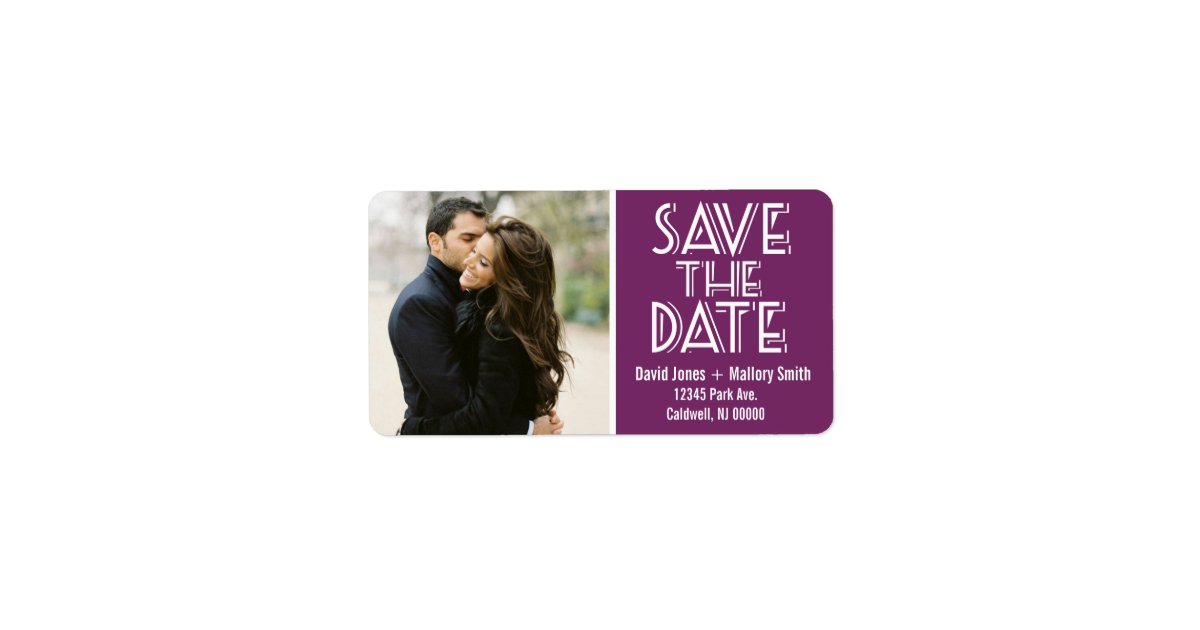Save the Date Address Labels | Weddings | Zazzle