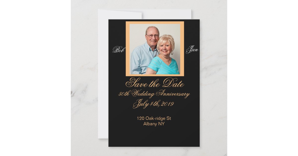 Save the Date Anniversary Card | Zazzle