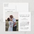 Save the Date August 2022 Month Calendar Heart Postcard | Zazzle