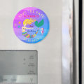 Save The Date Birthday Cute Mermaid Magnet | Zazzle