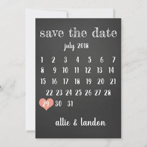 Save The Date Calendar | Zazzle