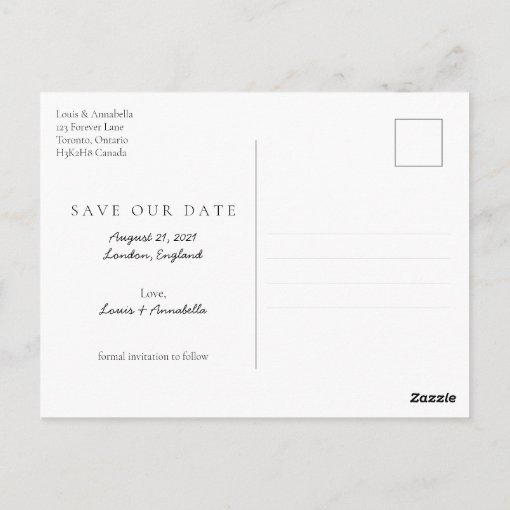Save the Date Calendar Gold Heart August 2021 Postcard | Zazzle