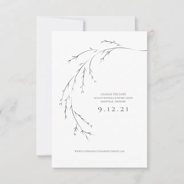 Save the Date Change the Date Wedding Card | Zazzle
