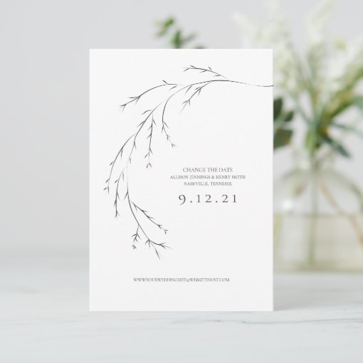 Save the Date Change the Date Wedding Card | Zazzle