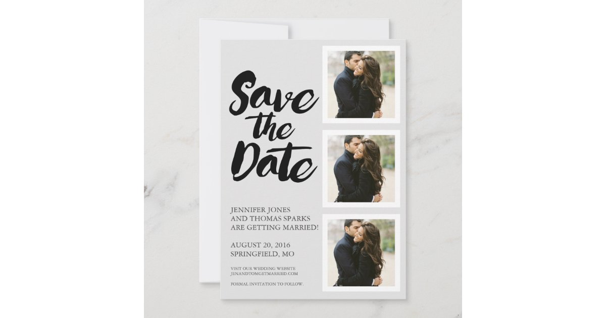 Save the Date Collage | WEDDINGS Invitation | Zazzle