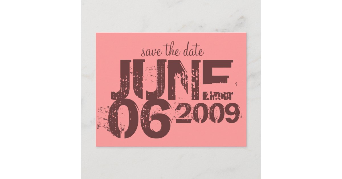 Save the Date - Customized Announcement Postcard | Zazzle