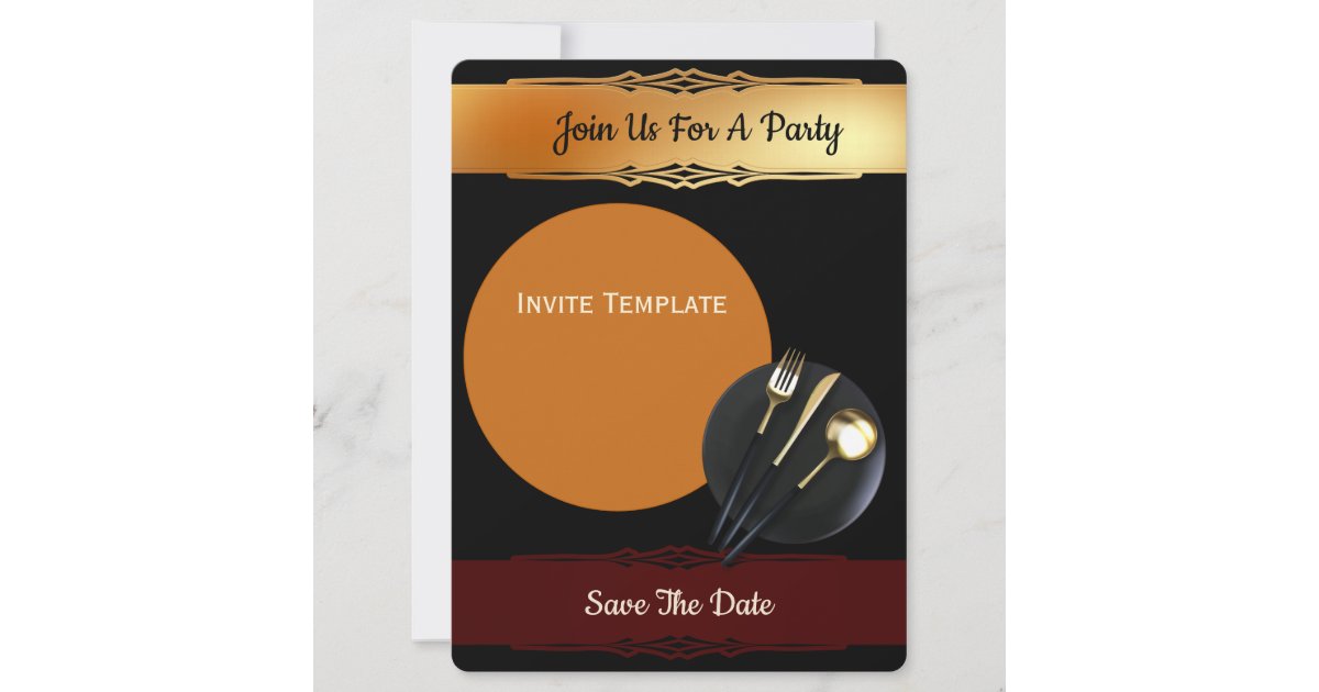 Save the date- Dinner Party Invitation | Zazzle