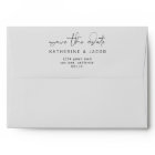 Save The Date Elegant Pre Addressed Envelope | Zazzle