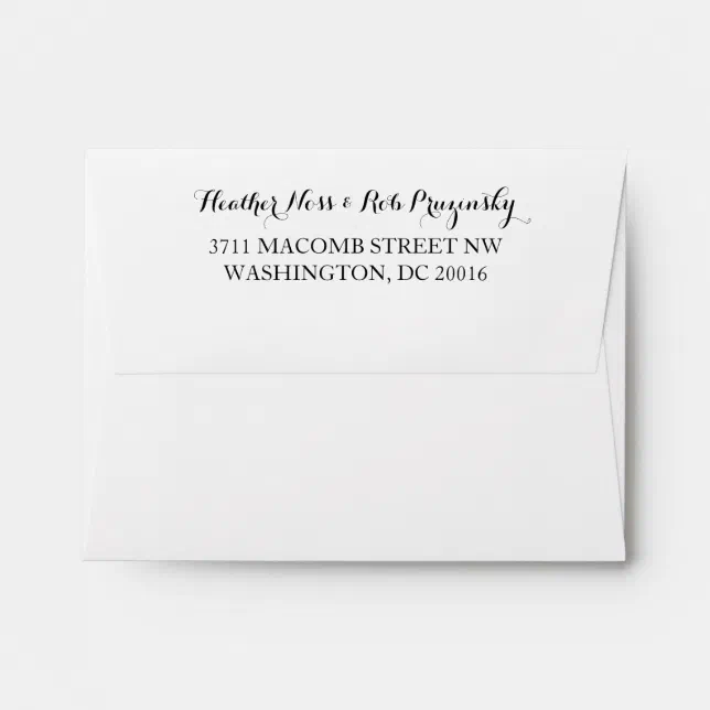 Save the date envelope with return address | Zazzle