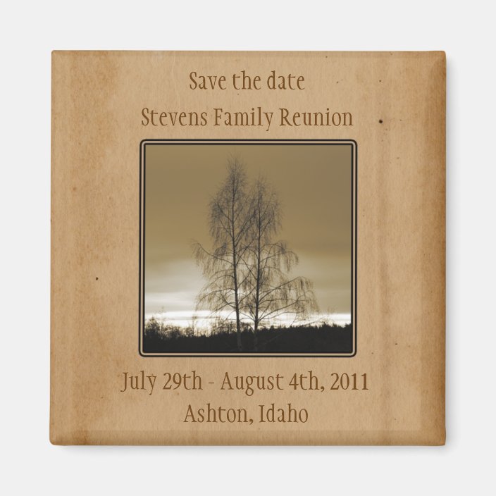 Save the Date Family Reunion Magnet | Zazzle.com