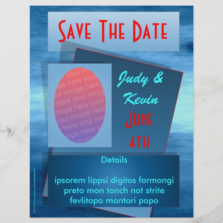 Save The Date Flyer | Zazzle
