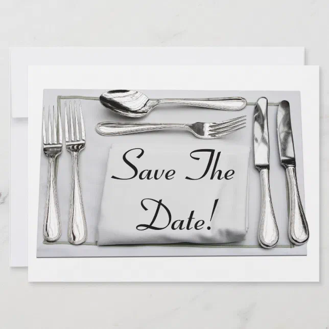 Save The Date Formal Dinner Invitation | Zazzle