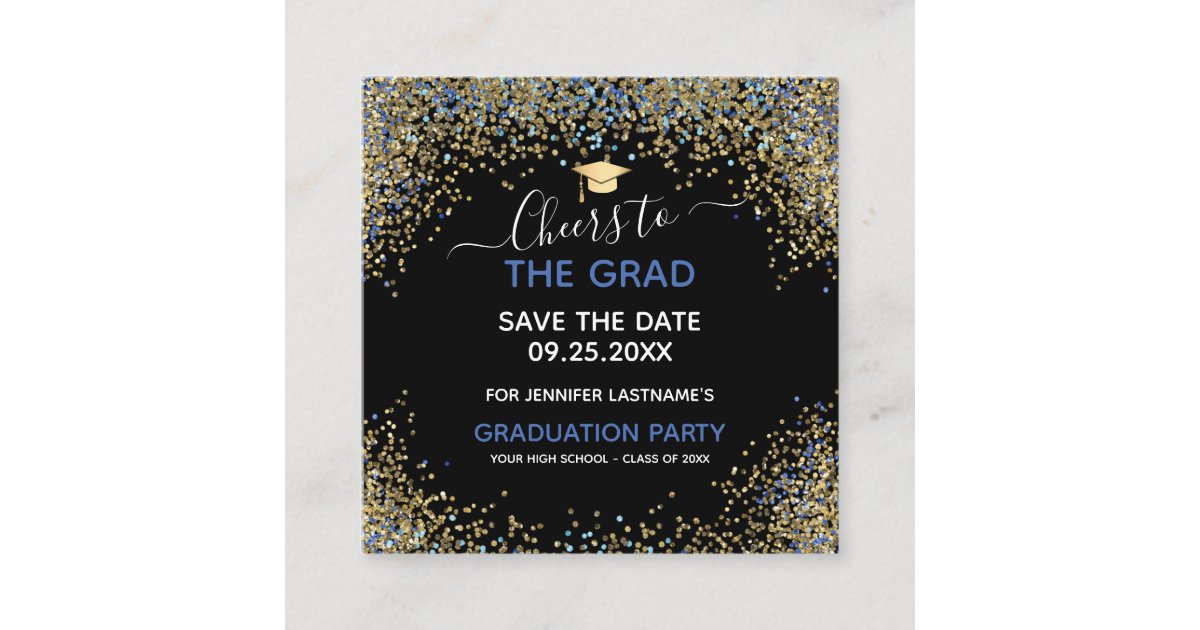 Save the Date Graduation Party Enclosure Card | Zazzle