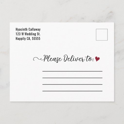 Save the Date January 2024 Calendar Arched Photo Invitation Postcard ...