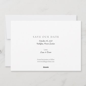 Save the Date Oct 2021 Month Calendar Pink Heart Holiday Card | Zazzle