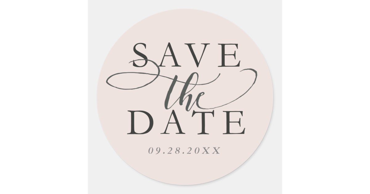 Save the date personalized envelope seal | Zazzle