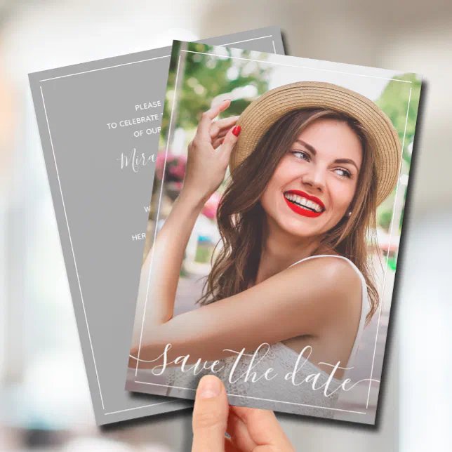 Save the Date Photo Graduation Party Invitation | Zazzle