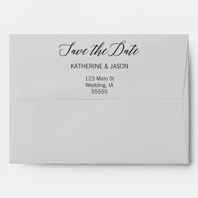 Save The Date Pre Addressed Envelope | Zazzle