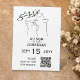 Save The Date QR Code Simple Script Minimalist | Zazzle