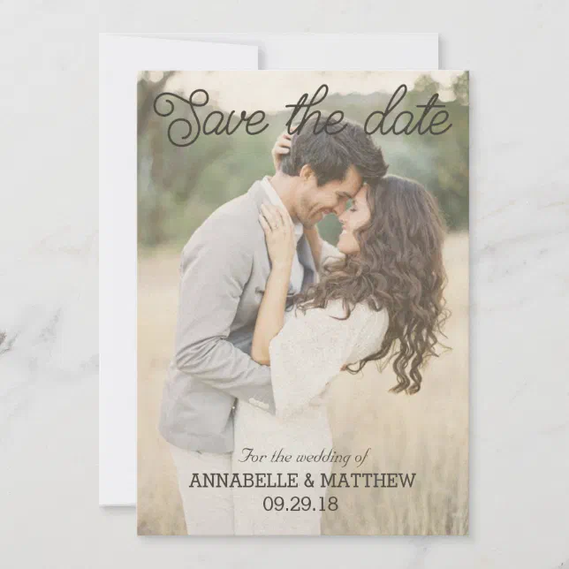 Save the date rustic invitation vintage | Zazzle