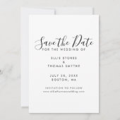 Save the Date Script Photo Invitation | Zazzle