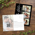 Save the Date Wedding Photo Collage Modern Simple Invitation Postcard ...